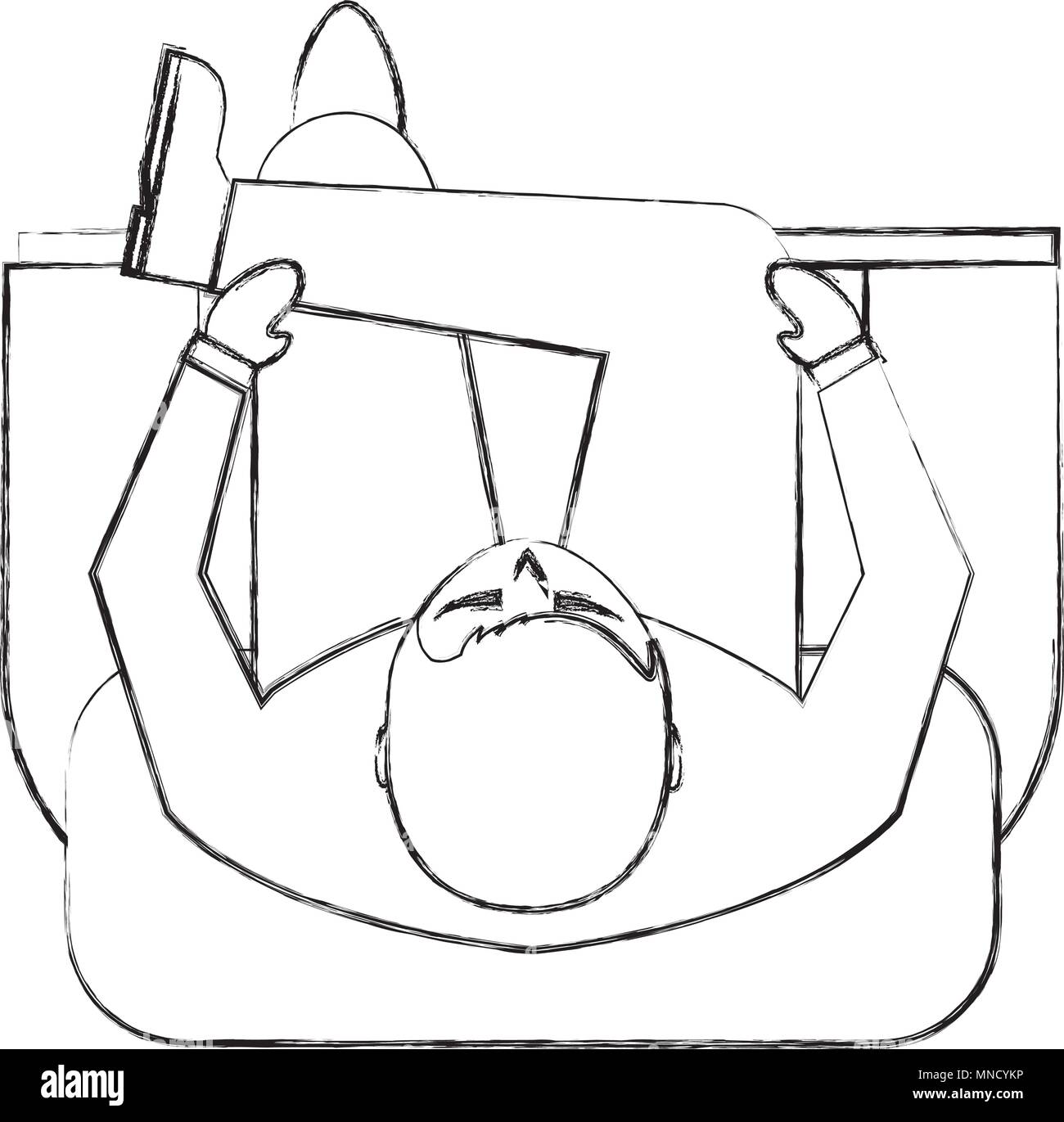 Sitting cross leg Stock Vector Images - Alamy