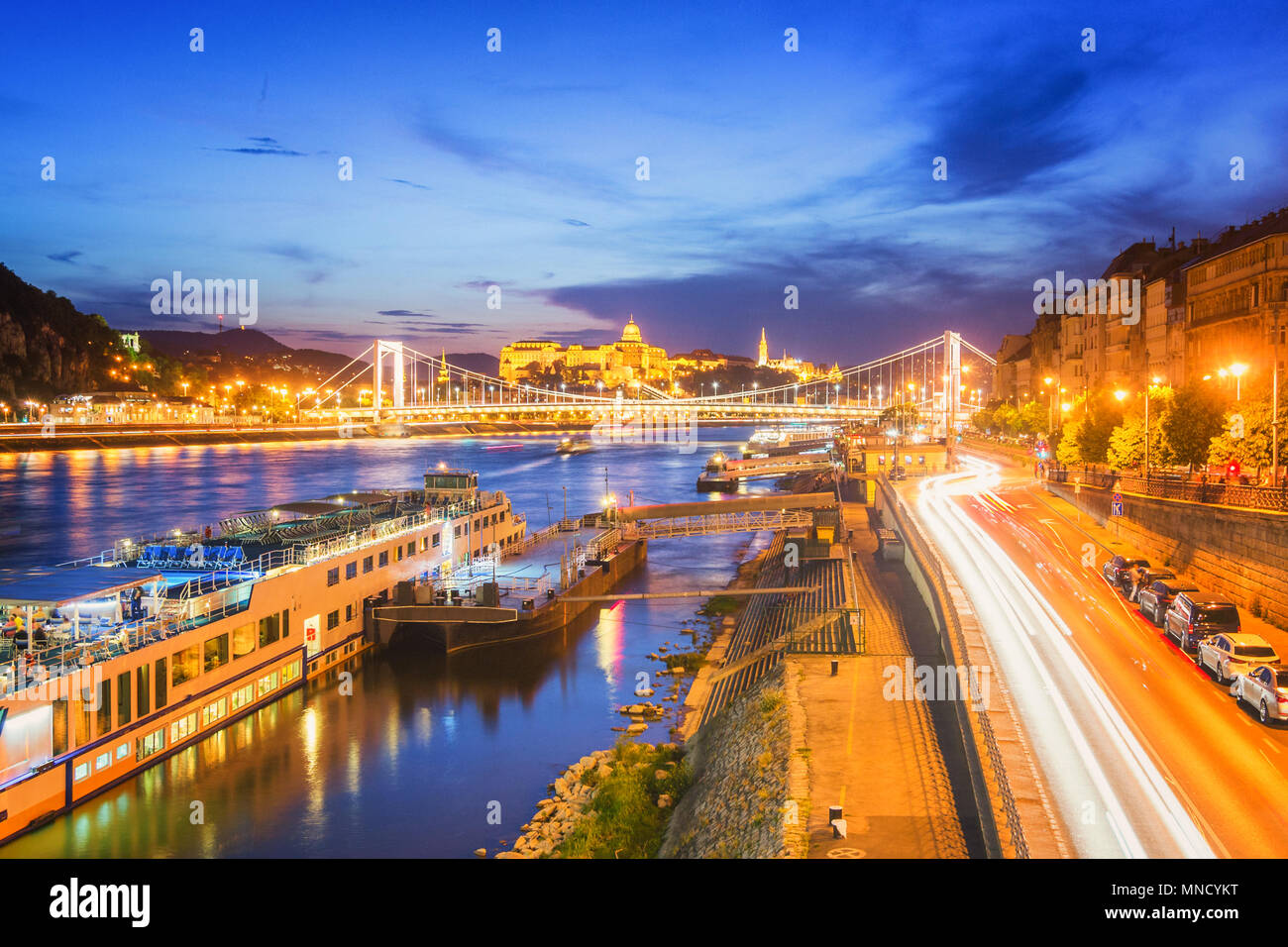 Budapest Beautiful Sunset Stock Photo - Alamy