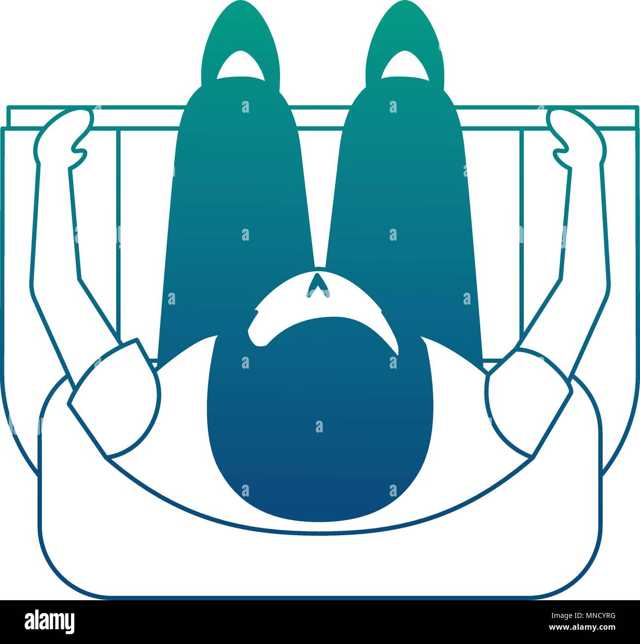 aerial view of young woman sitting in sofa vector illustration design ...