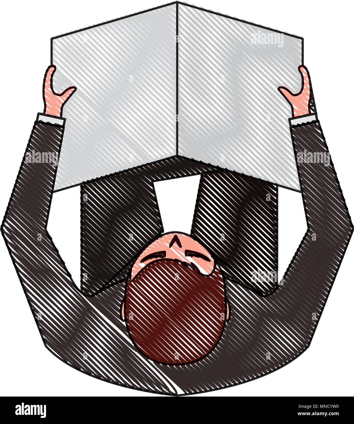 Sitting cross leg Stock Vector Images - Alamy