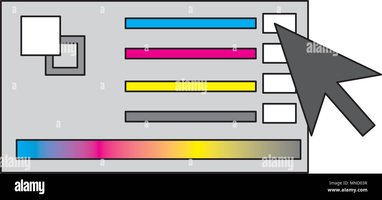 graphic designer color palette composition vector illustration Stock ...