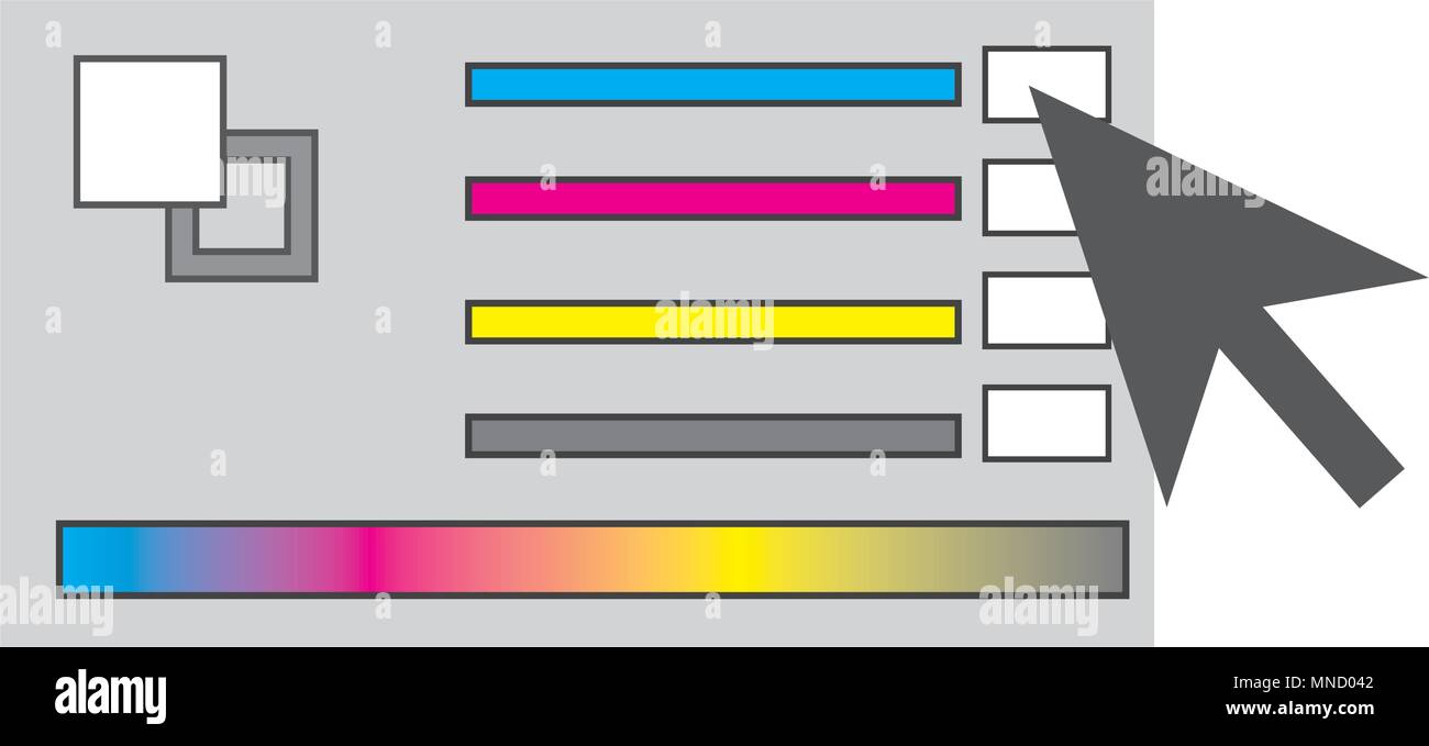 graphic designer color palette composition vector illustration Stock ...