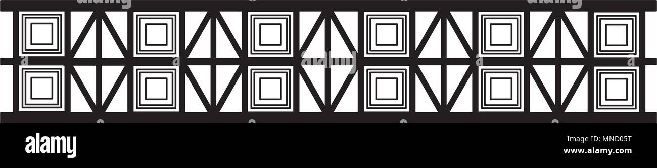 victorian line border style vector illustration design Stock Vector ...