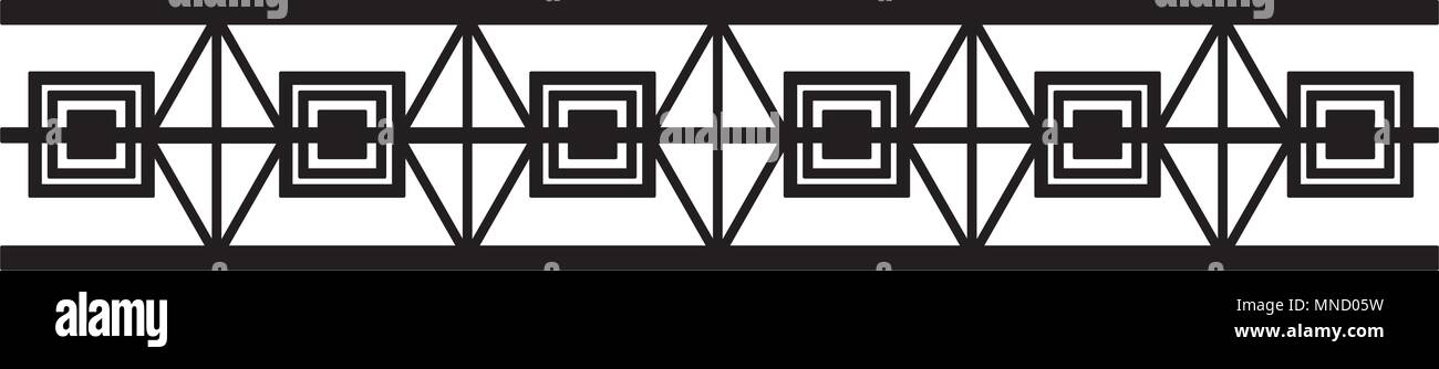 victorian line border style vector illustration design Stock Vector ...