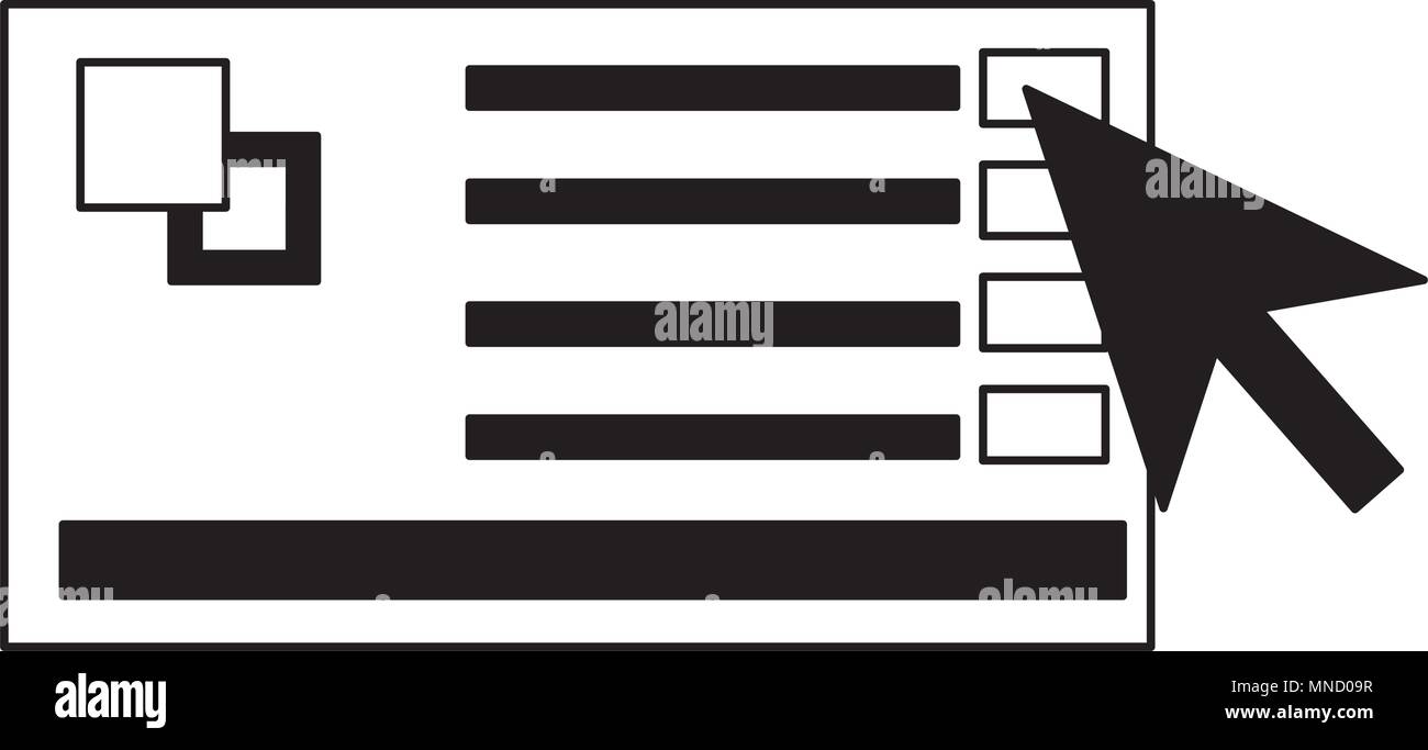 menu color palette graphic design with arrow pointer Stock Vector Image ...