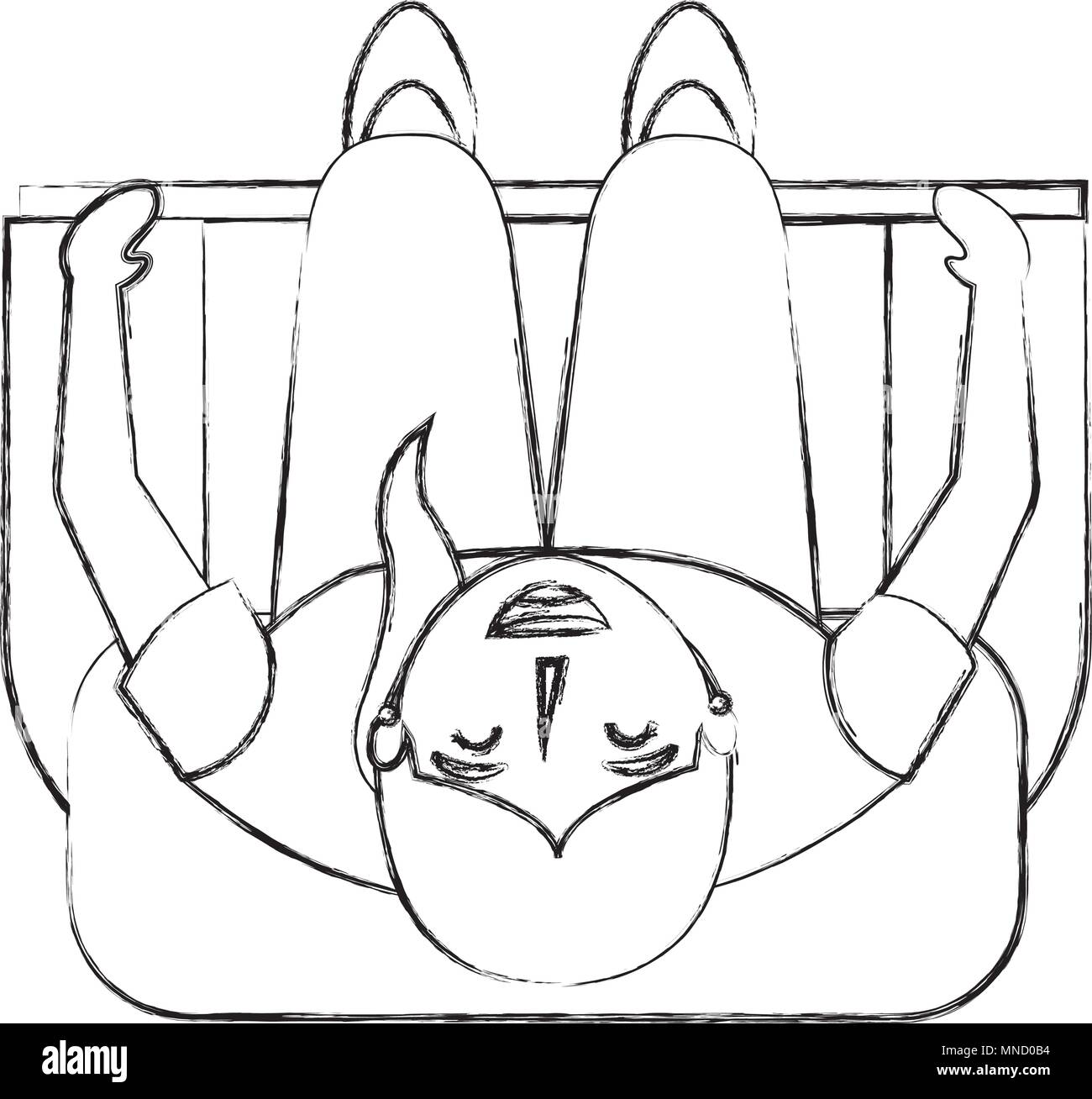 top view woman sitting on sofa Stock Vector Image & Art - Alamy