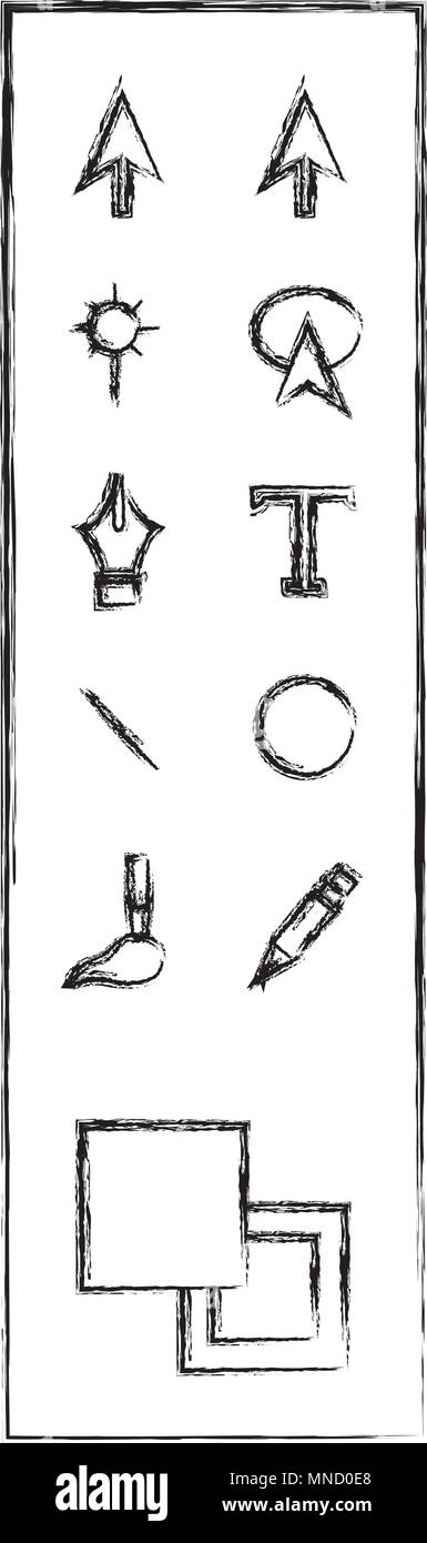 design draw menu palette color tool Stock Vector Image & Art - Alamy