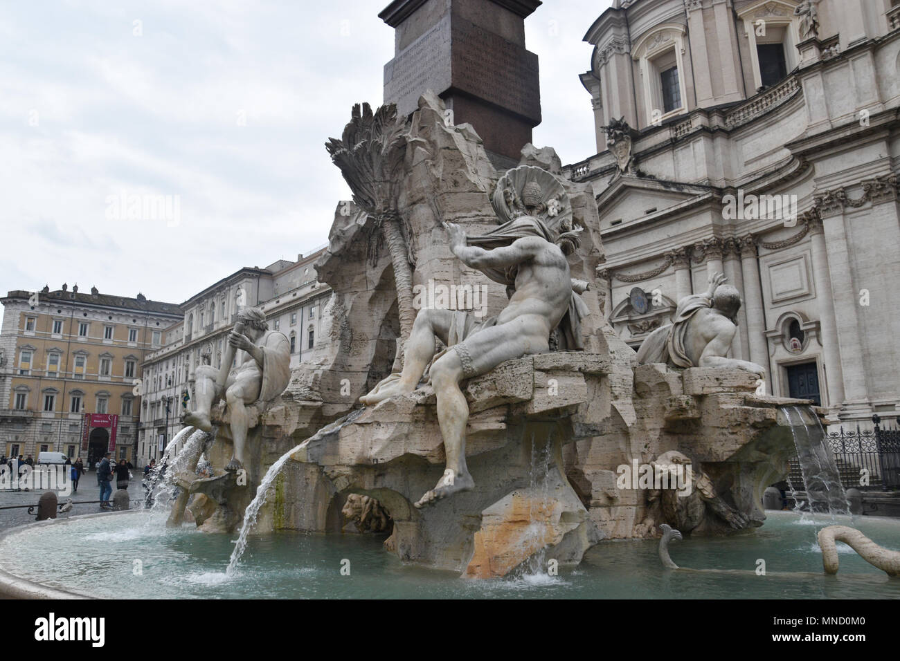 Fontana dei Quattro Fiumi (Fountain of the Four Rivers), by GIan ...