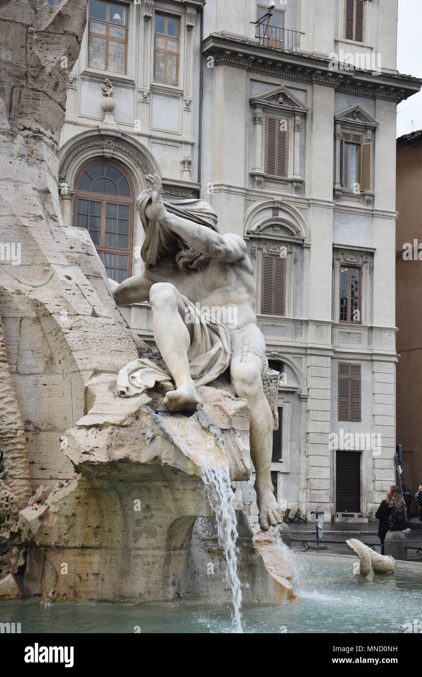 Fontana dei Quattro Fiumi (Fountain of the Four Rivers), by GIan ...