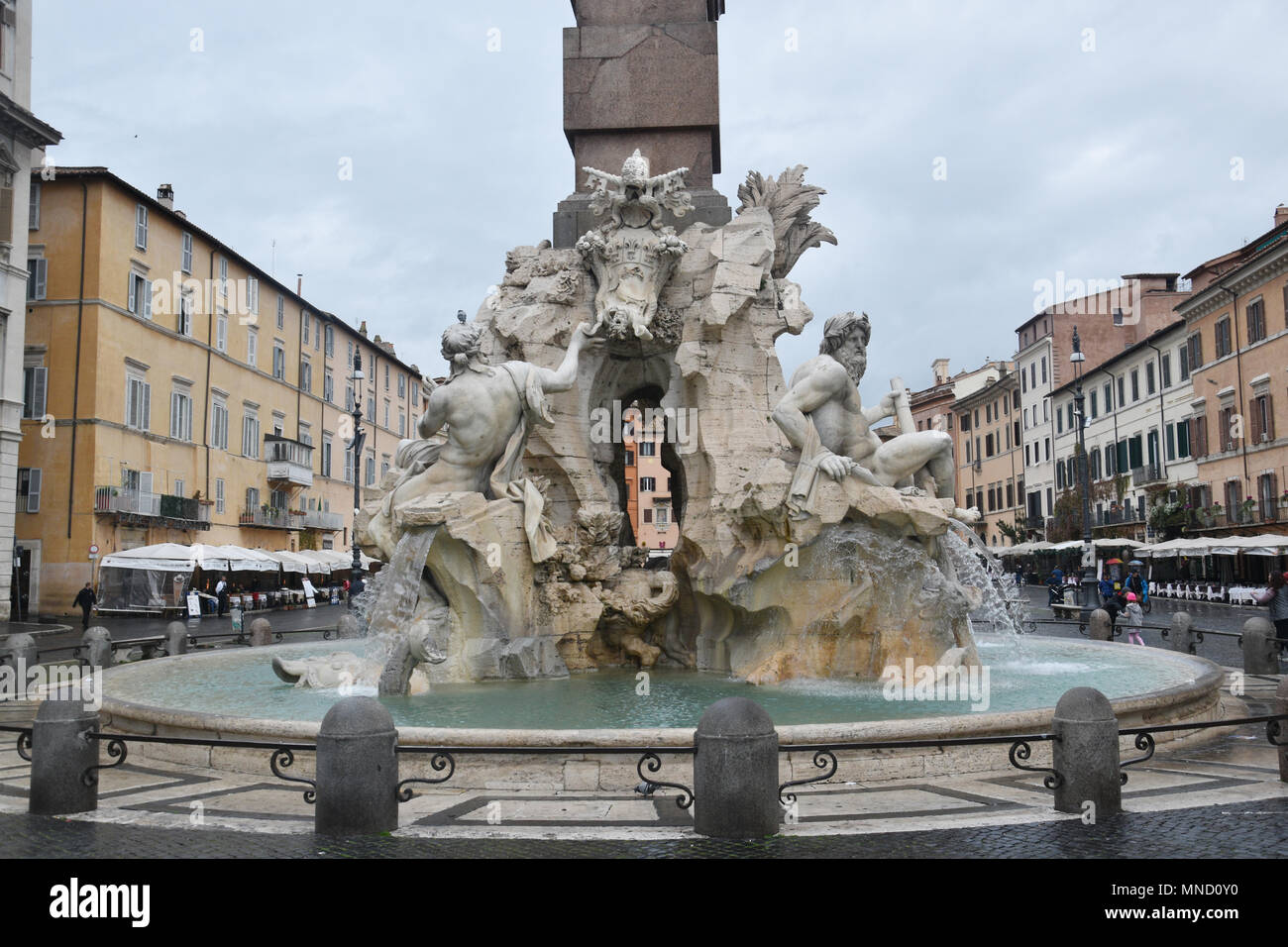 Fontana dei Quattro Fiumi (Fountain of the Four Rivers), by GIan ...