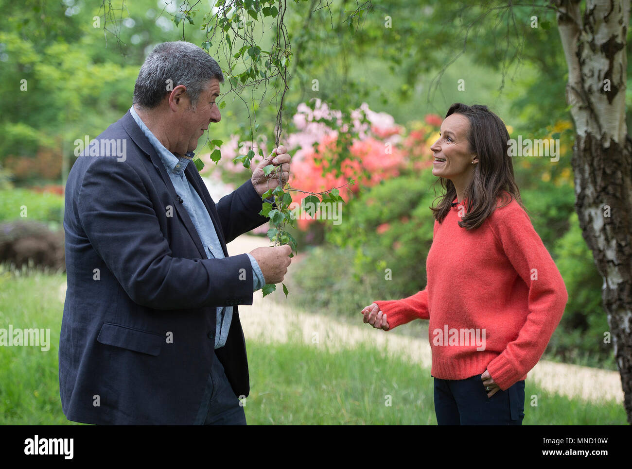 Florist Philippa Craddock and Keeper of the Gardens at Windsor Great ...