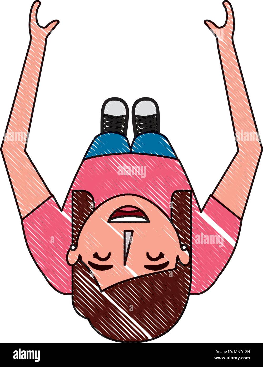 Young people aerial Stock Vector Images - Alamy