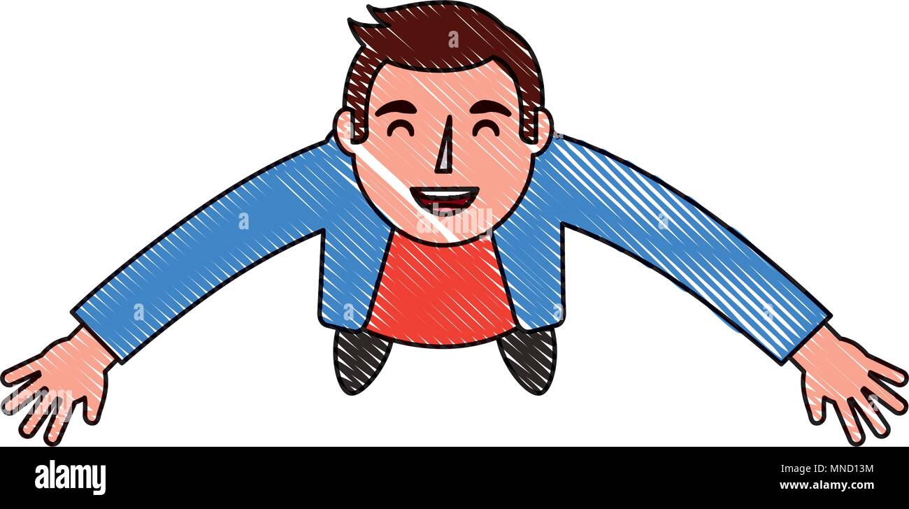 Young man with open shirt Stock Vector Images - Alamy