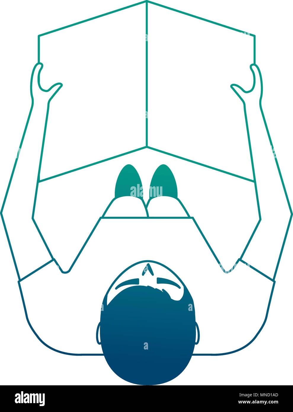 Man reading article in Stock Vector Images - Alamy