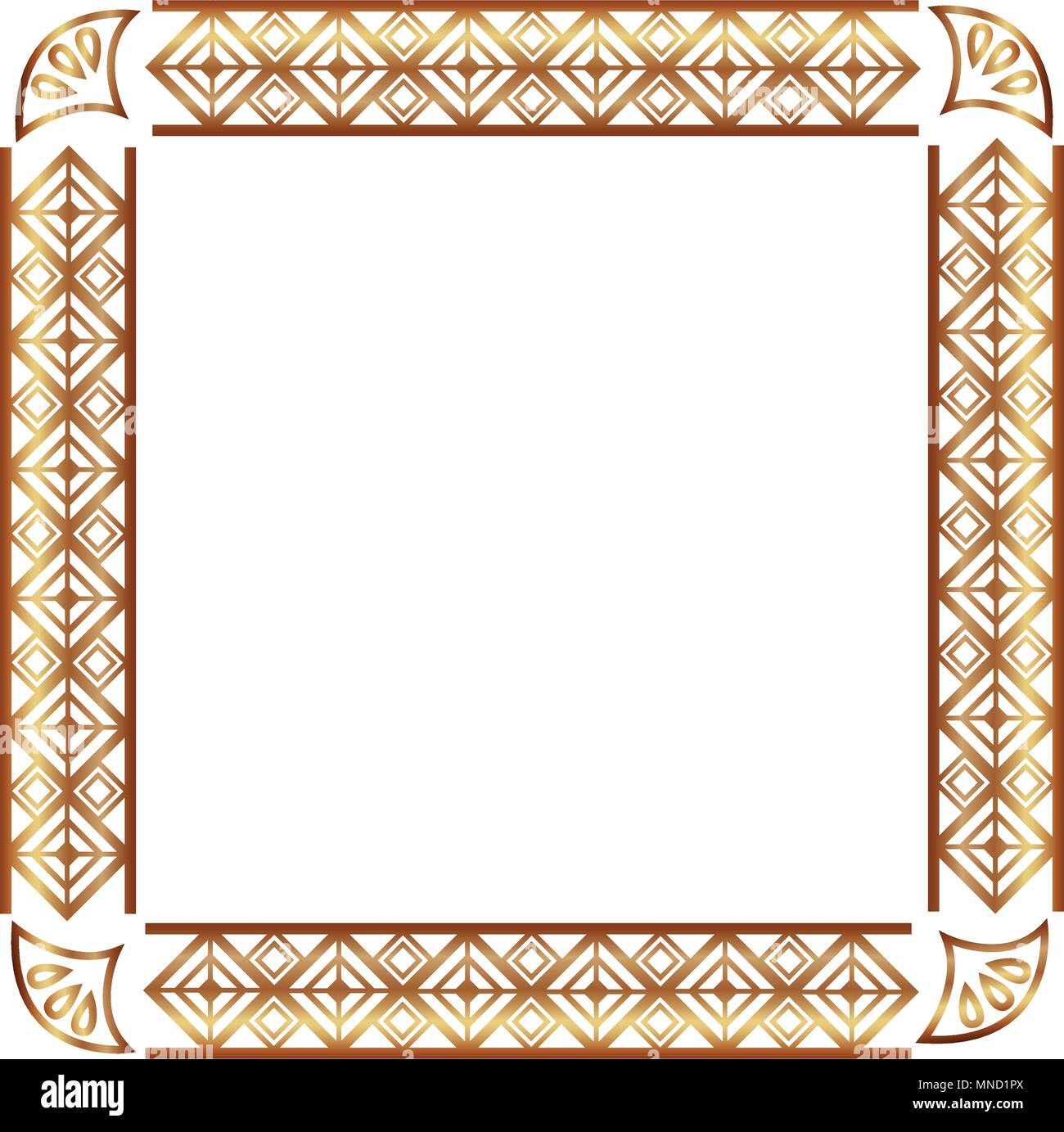 square victorian golden frame Stock Vector Image & Art - Alamy