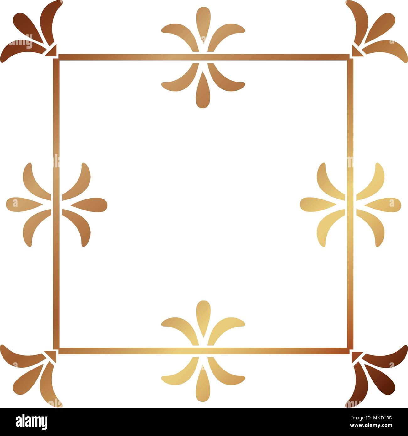 square victorian golden frame Stock Vector Image & Art - Alamy