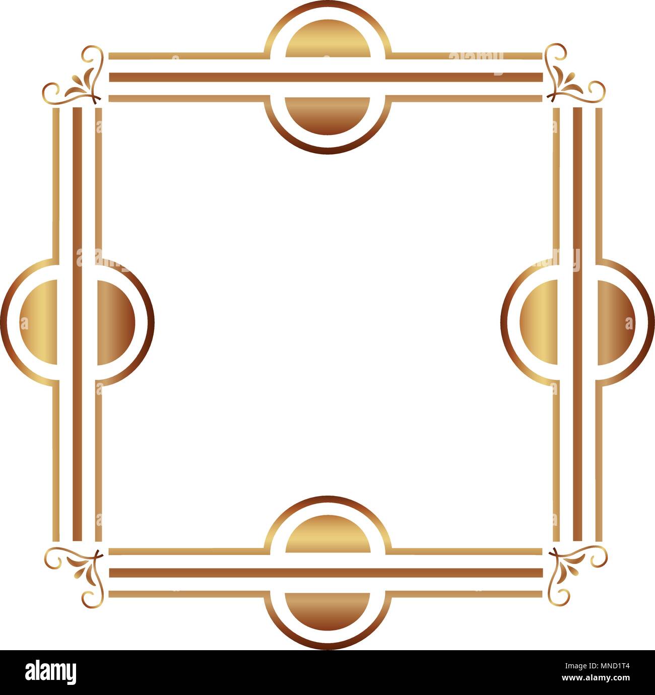 square victorian golden frame Stock Vector Image & Art - Alamy