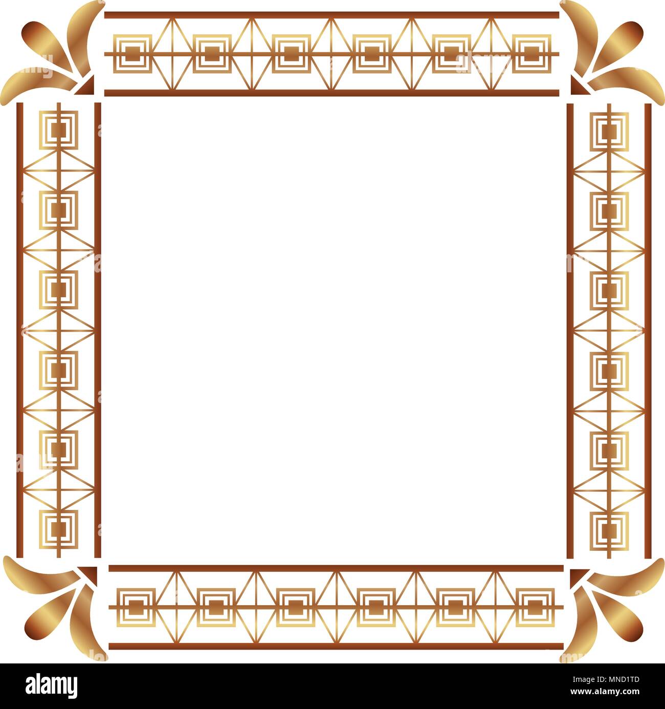 square victorian golden frame Stock Vector Image & Art - Alamy