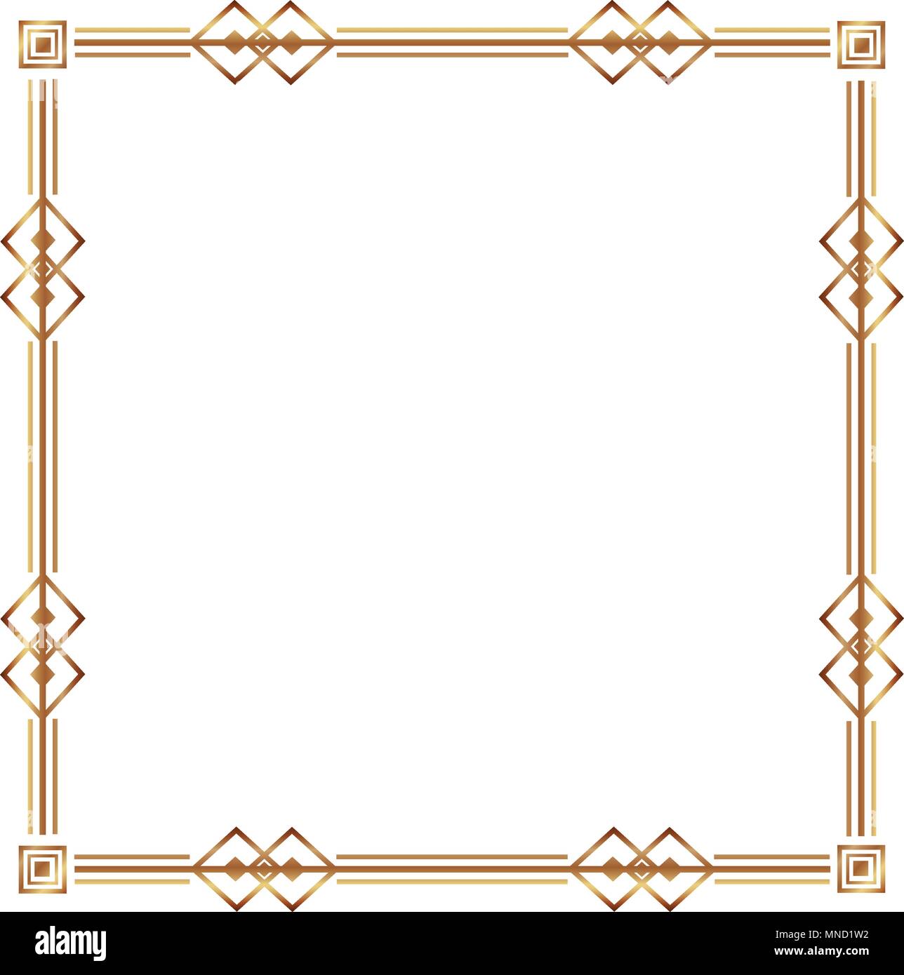 square victorian golden frame Stock Vector Image & Art - Alamy