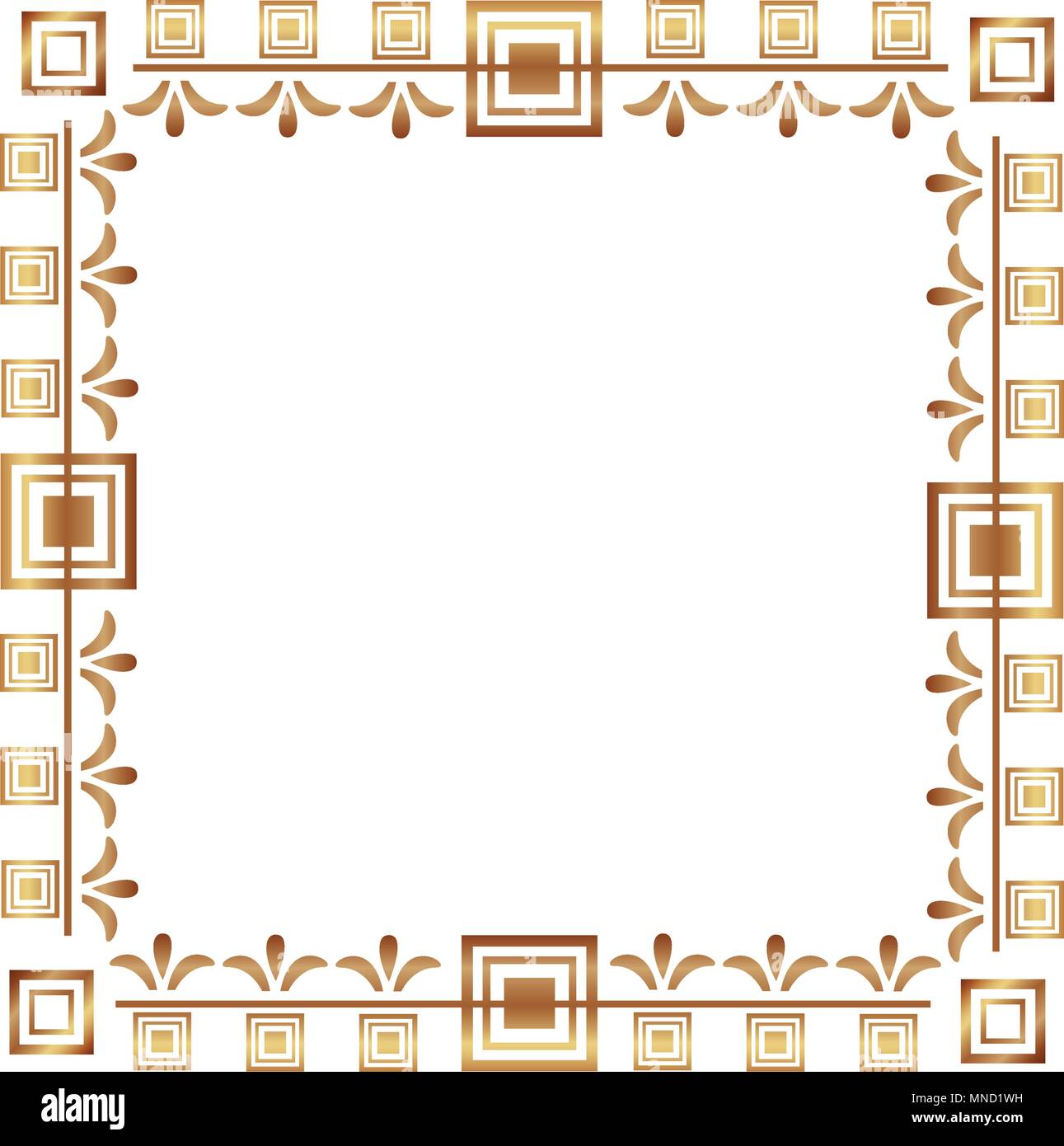square victorian golden frame Stock Vector Image & Art - Alamy