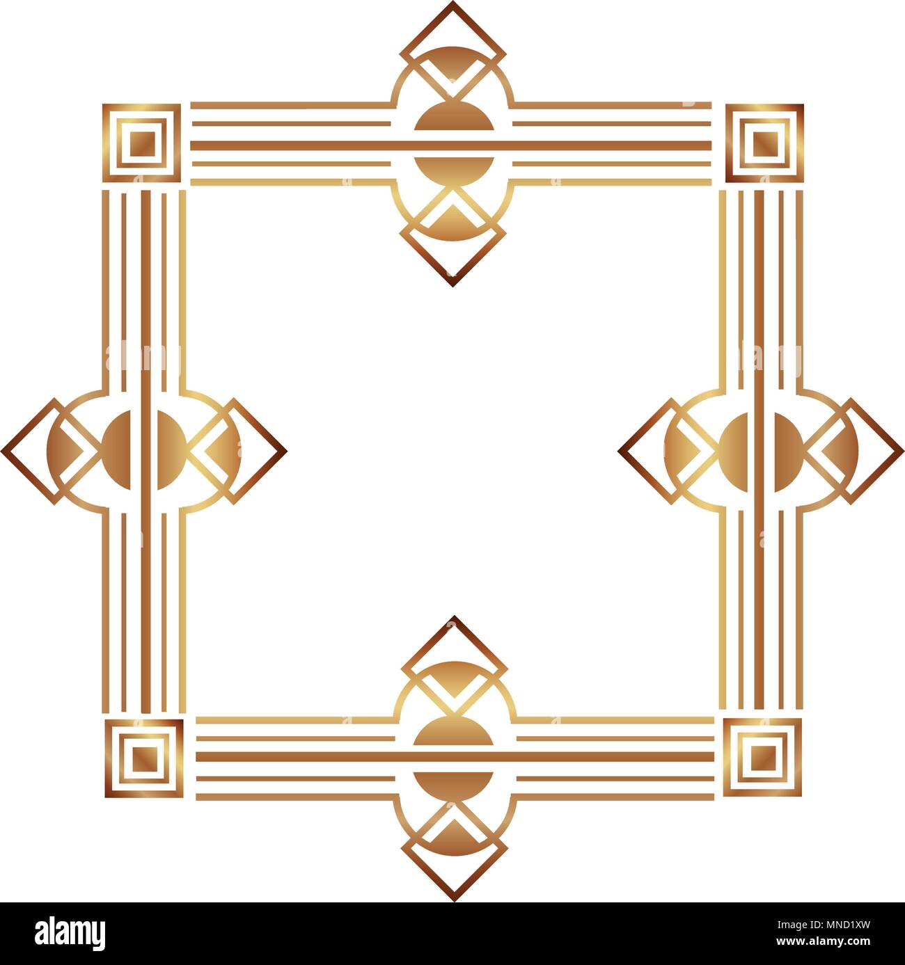 square victorian golden frame Stock Vector Image & Art - Alamy