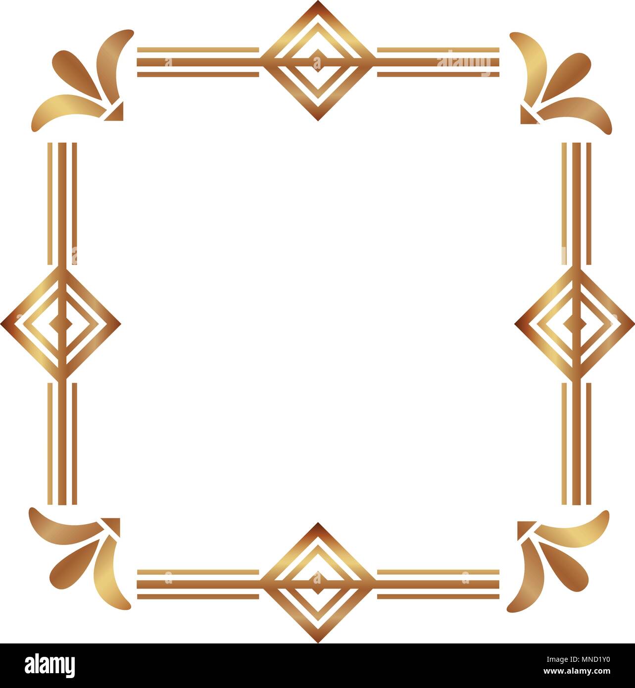 square victorian golden frame Stock Vector Image & Art - Alamy