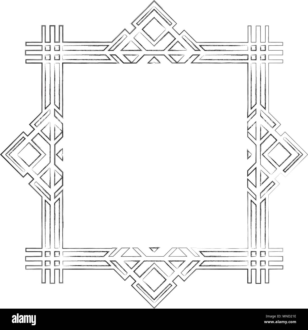 square victorian frame isolated icon Stock Vector Image & Art - Alamy