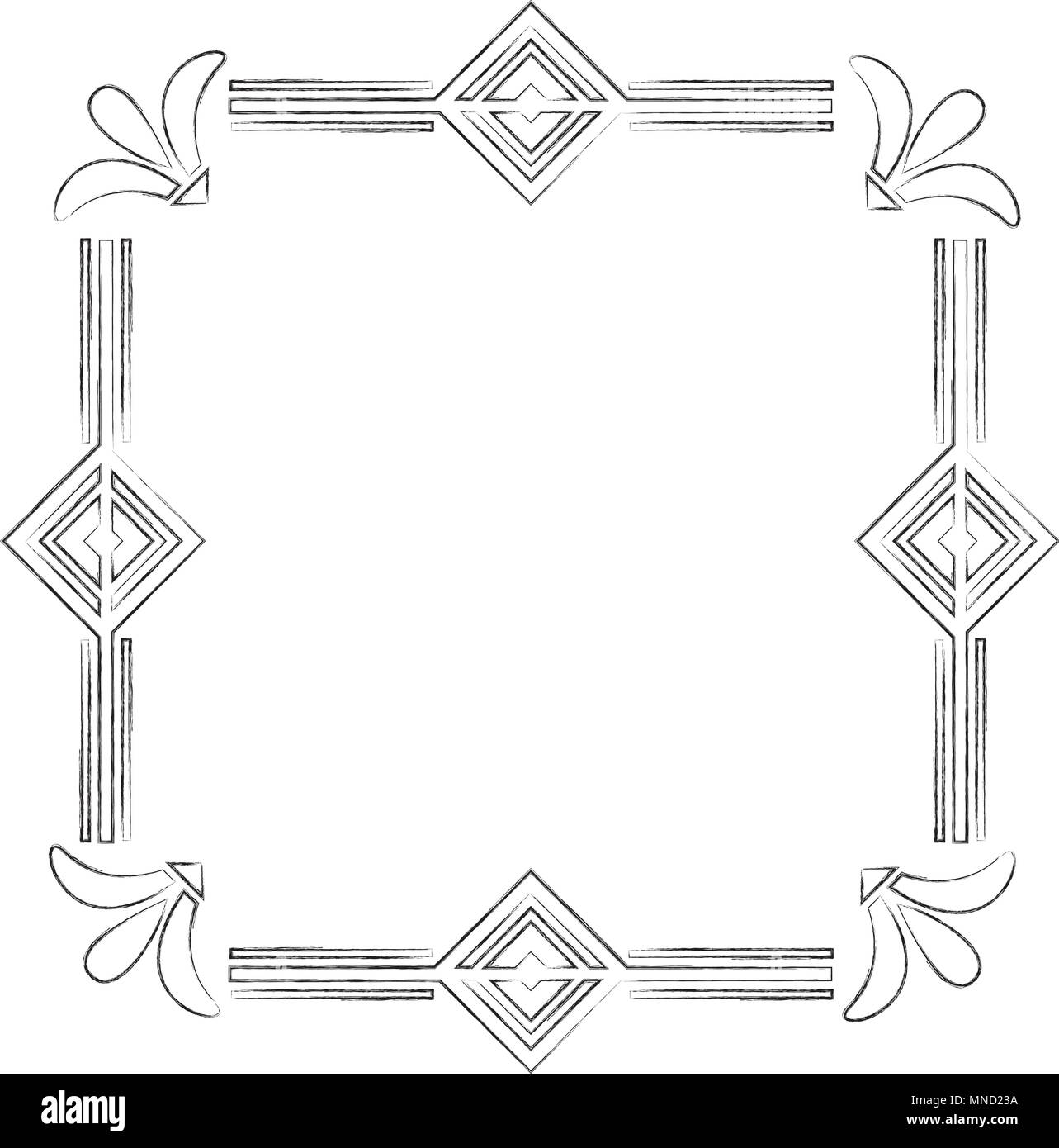 square victorian frame isolated icon Stock Vector Image & Art - Alamy