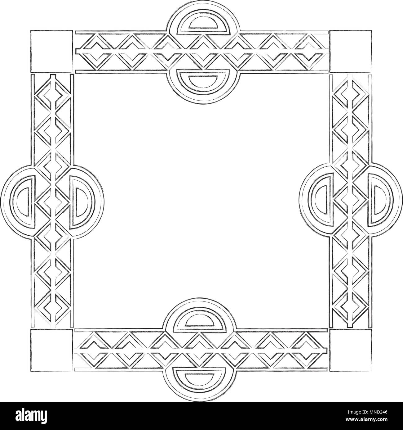 square victorian frame isolated icon Stock Vector Image & Art - Alamy