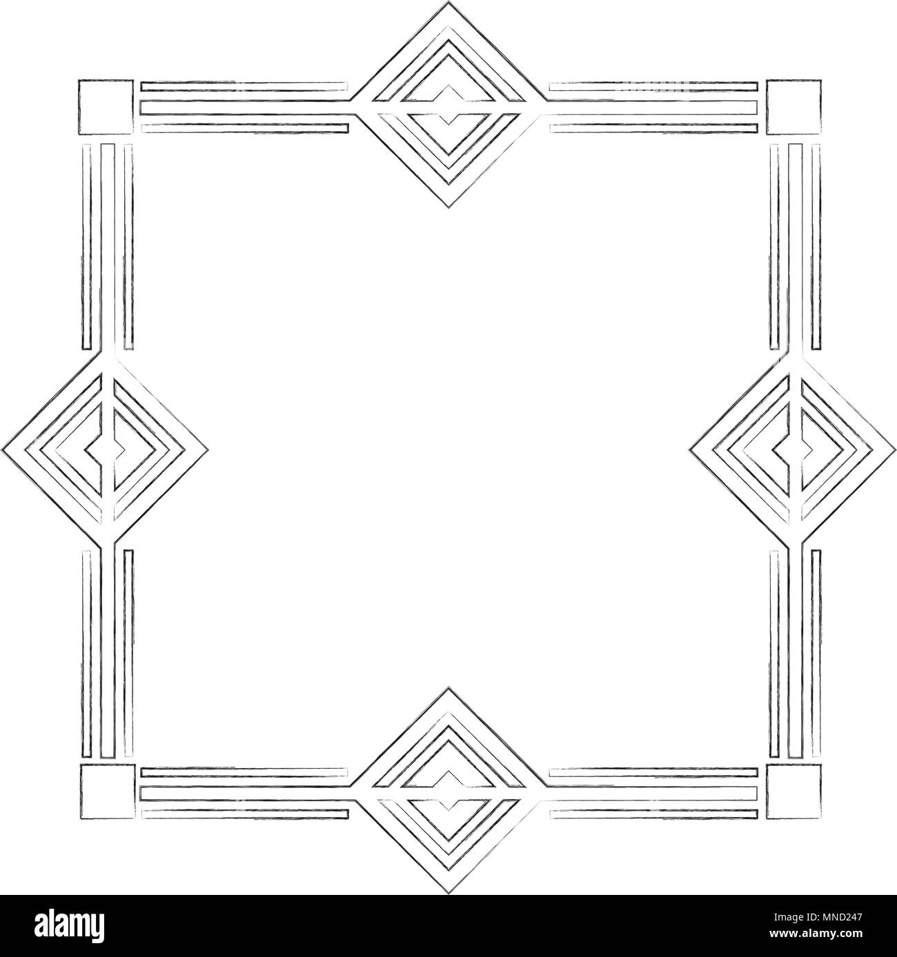 square victorian frame isolated icon Stock Vector Image & Art - Alamy