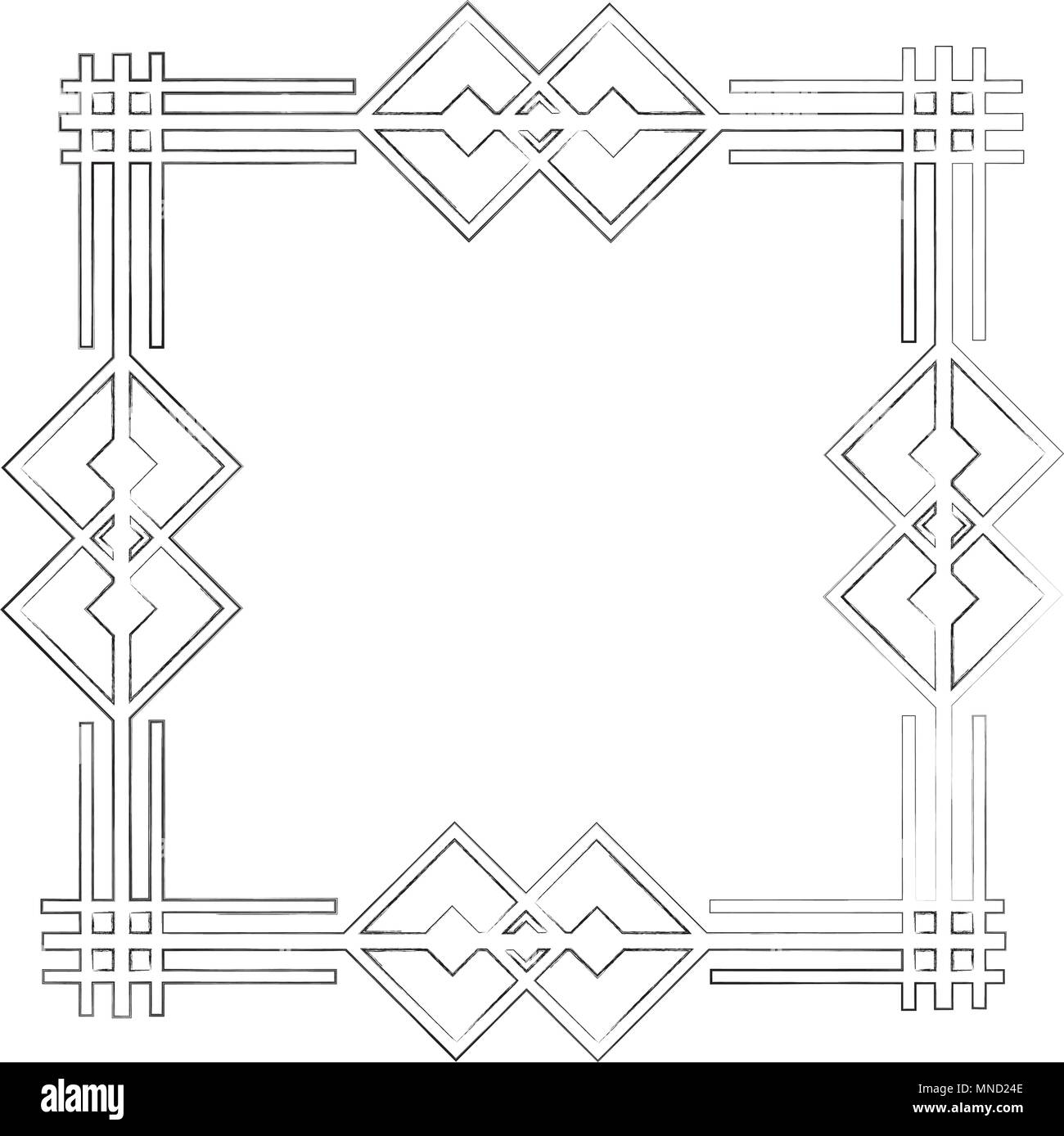 square victorian frame isolated icon Stock Vector Image & Art - Alamy