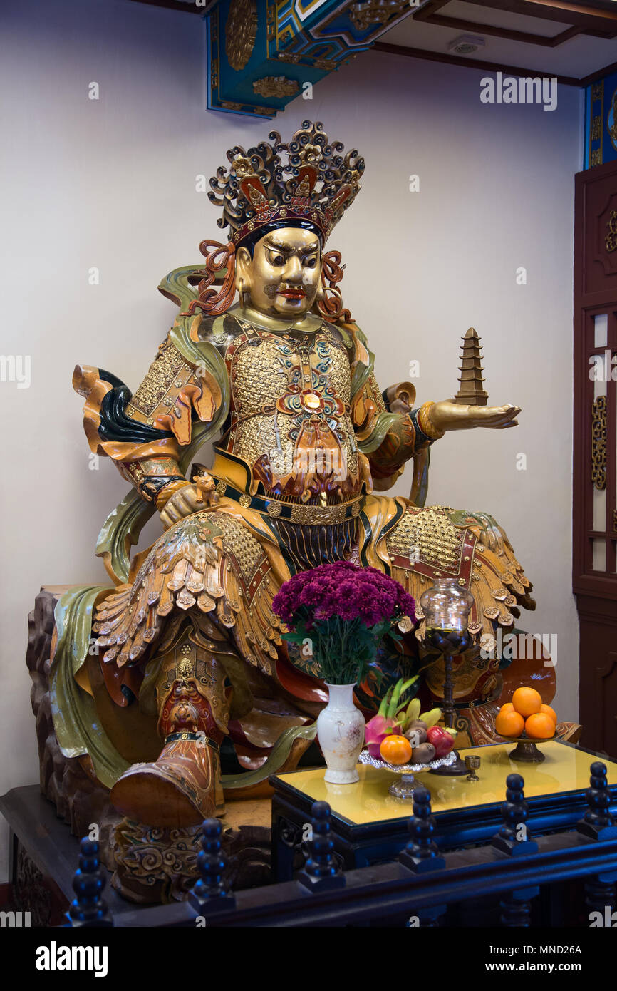Interior of the Po Lin monastery on Lantau Island (Hong Kong Stock ...