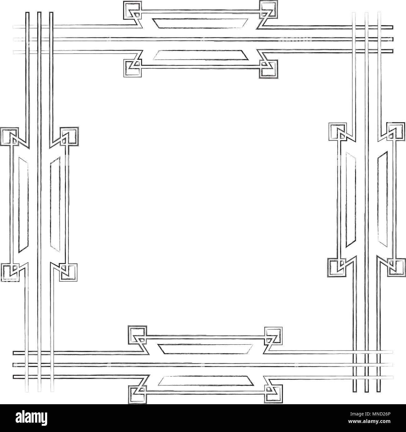 square victorian frame isolated icon Stock Vector Image & Art - Alamy