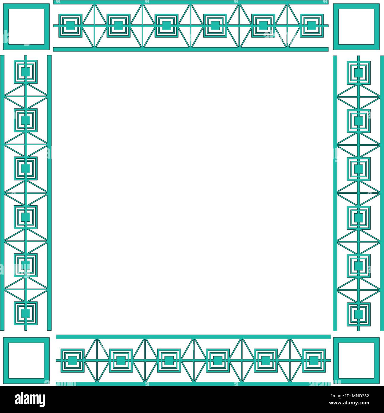 art deco frame elegant decorative square style Stock Vector Image & Art ...