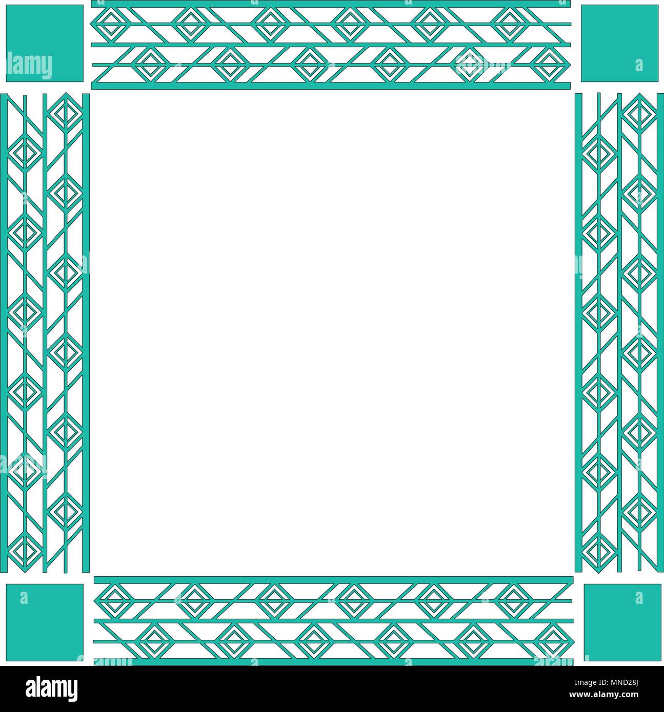 art deco frame elegant decorative square style Stock Vector Image & Art ...