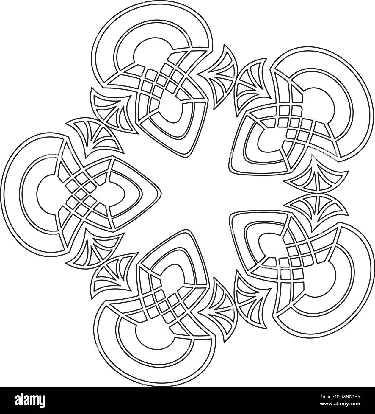 elegant antiquarian circle frame in art deco style filigree ornament ...