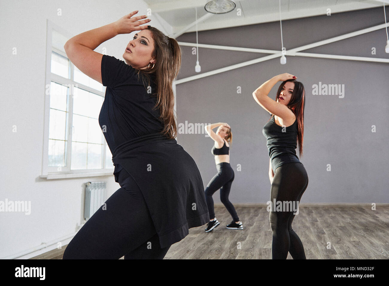 Dancing preparation arts culture and entertainment skill hi-res stock ...