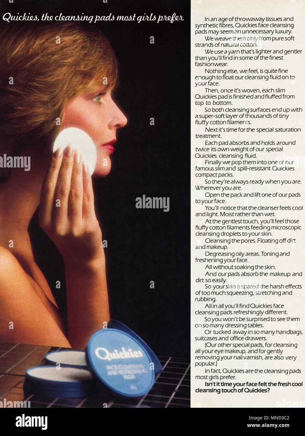 Beauty vintage magazine advert hi-res stock photography and images - Alamy