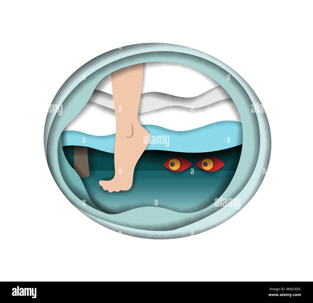 Man shadows bed Stock Vector Images - Alamy