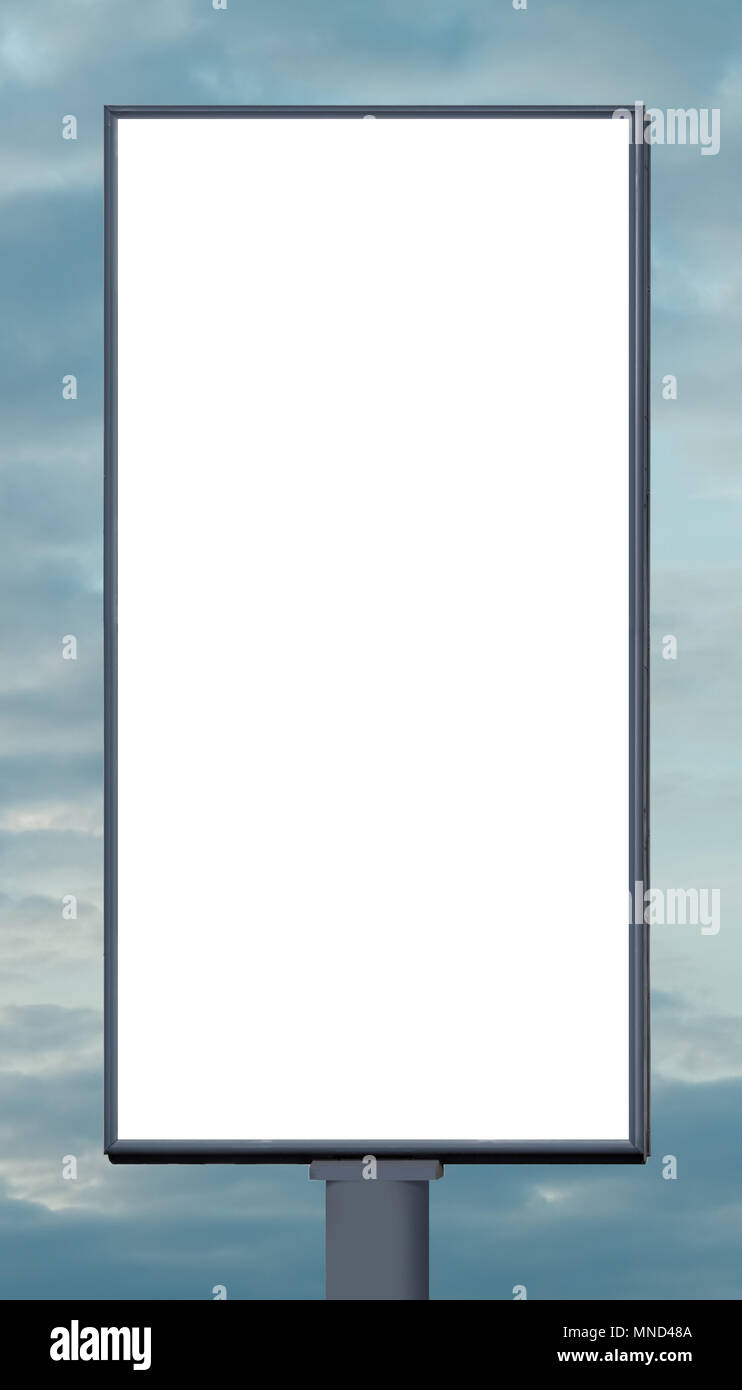 Blank vertical billboard hi-res stock photography and images - Alamy