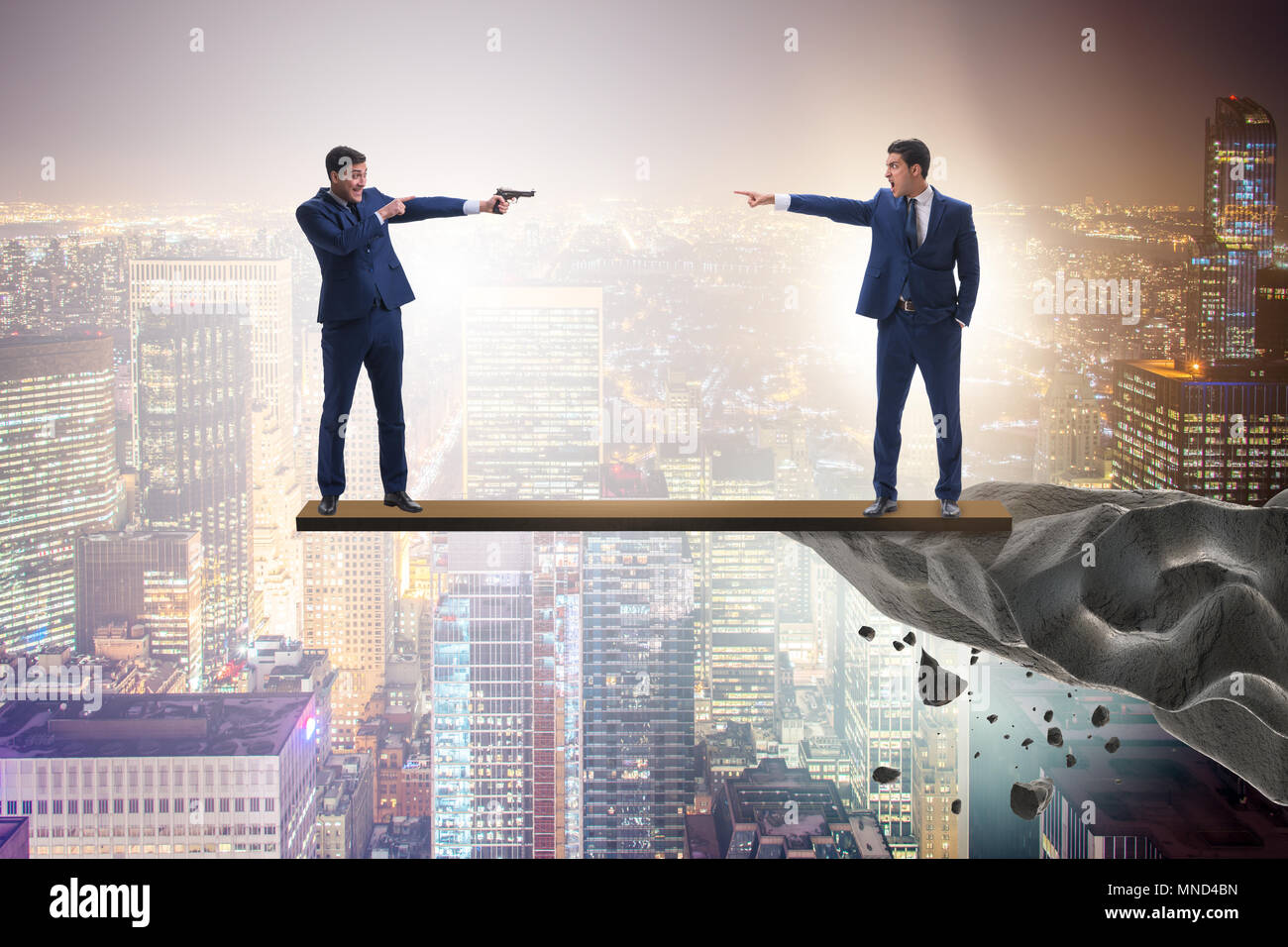 Partnership and teamwork concept with two businessmen Stock Photo - Alamy