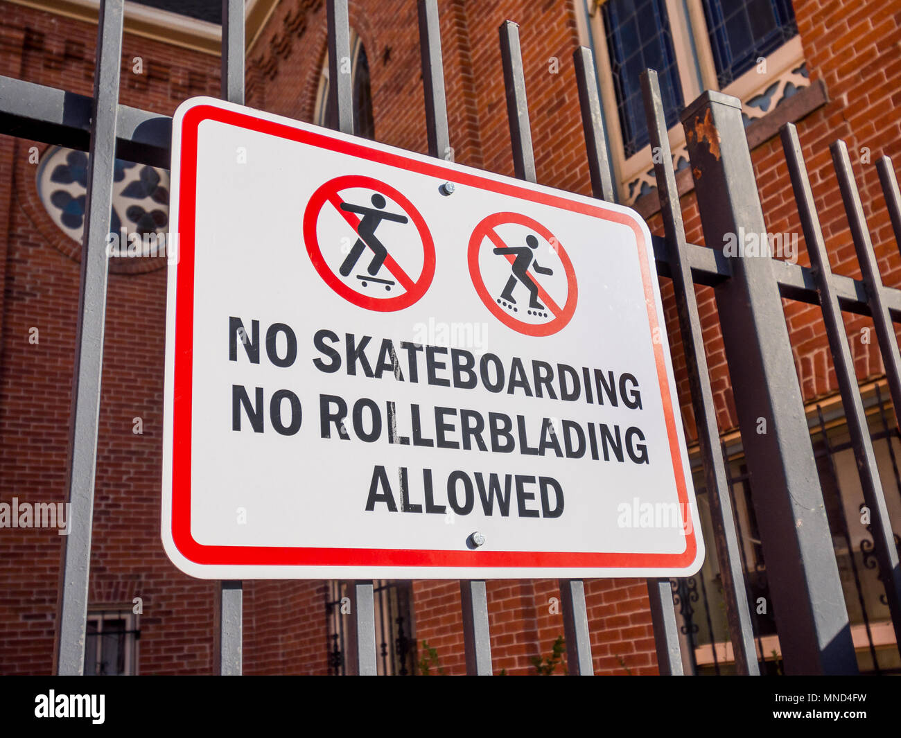 No skateboarding hi-res stock photography and images - Alamy