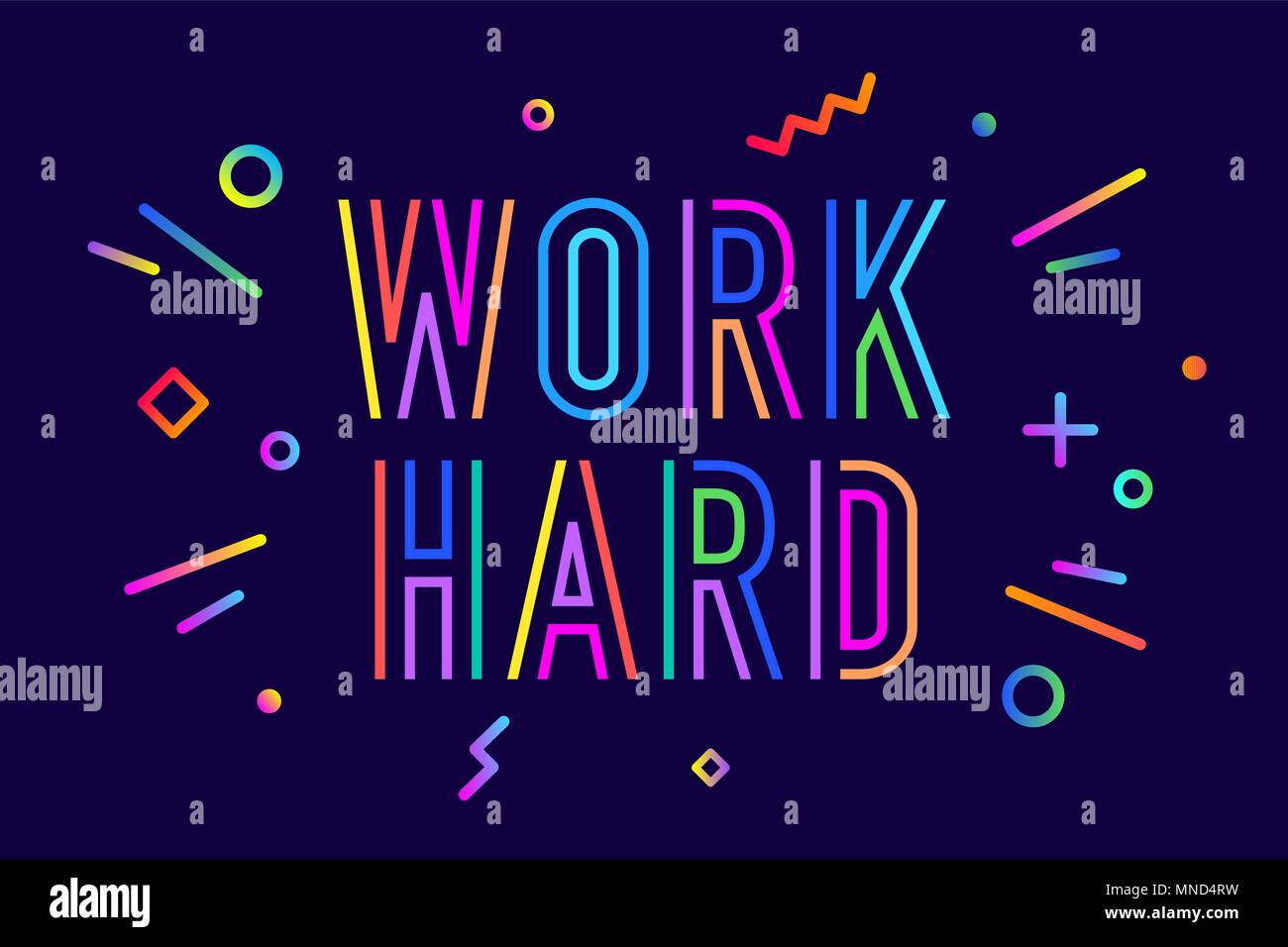 Work hard. Poster banner Stock Vector Image & Art - Alamy