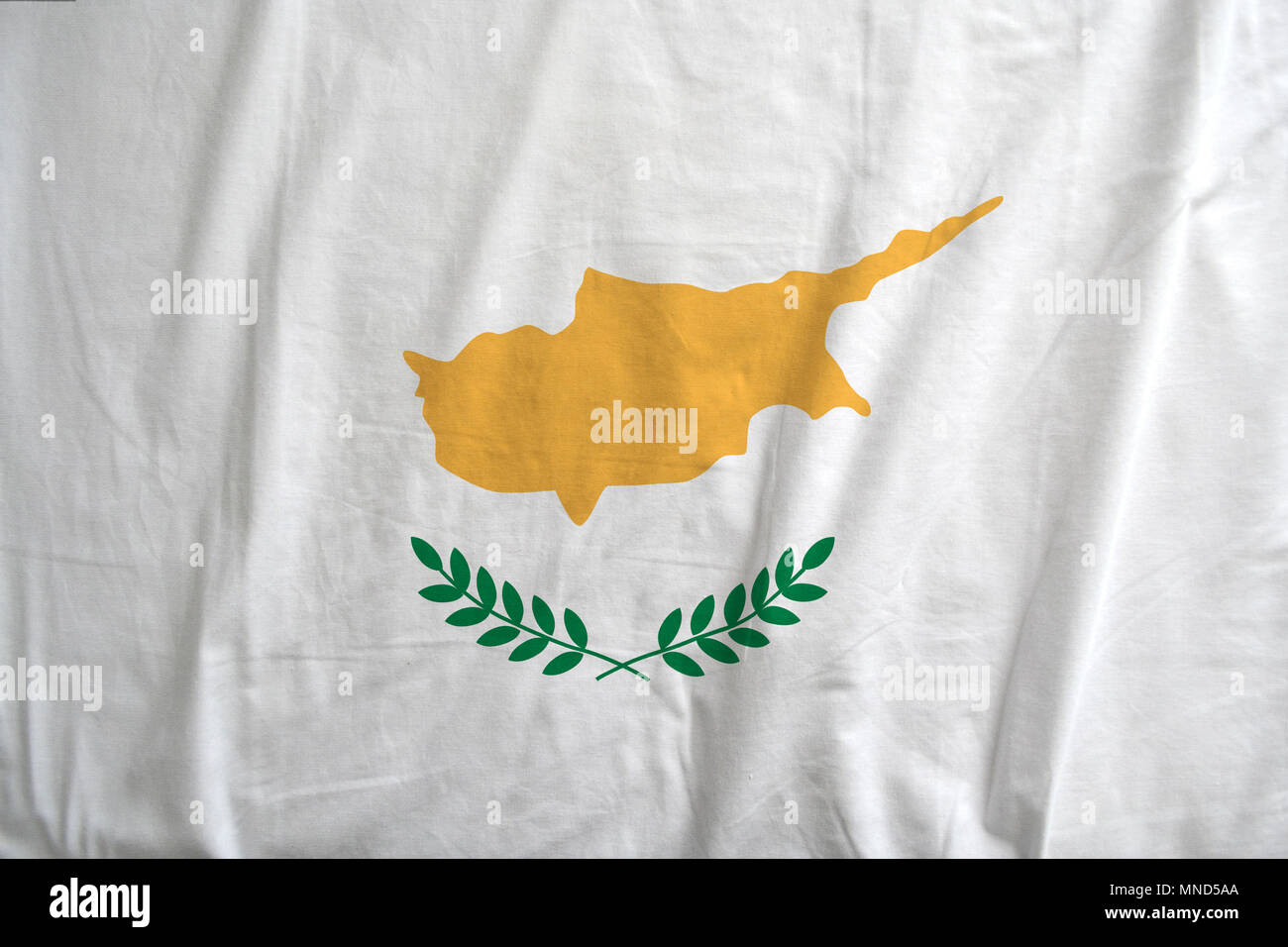 Flag of cyprus waving hi-res stock photography and images - Alamy