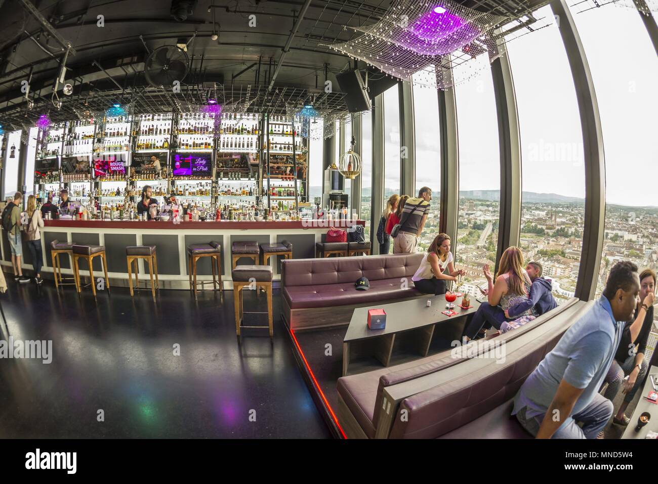 Basel Bâle Basilea Bar Rouge August 2017 | usage worldwide Stock Photo ...