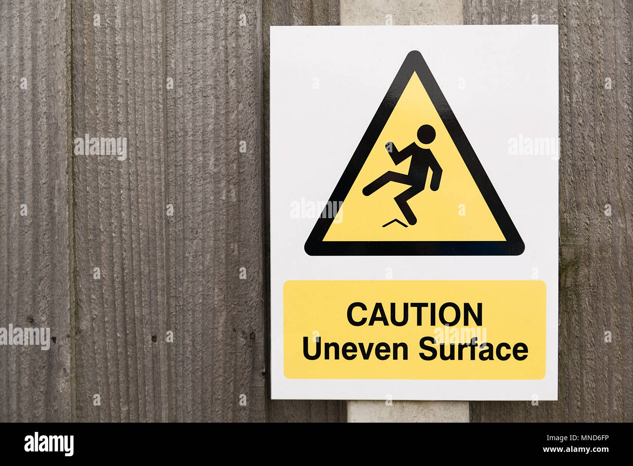 Uneven surface warning sign hi-res stock photography and images - Alamy