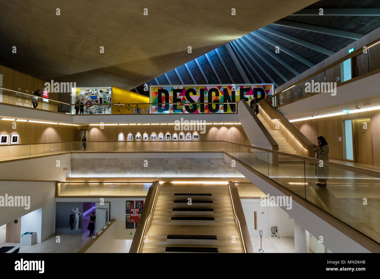 LONDON - MAY 10, 2018: Design Museum London interior Stock Photo - Alamy