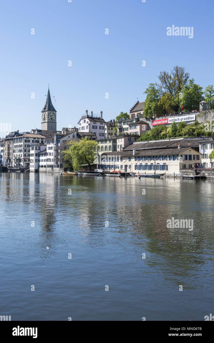 Zuerich Limmat April 2017 | usage worldwide Stock Photo - Alamy