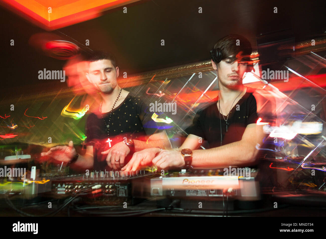 Dj pose hi-res stock photography and images - Alamy