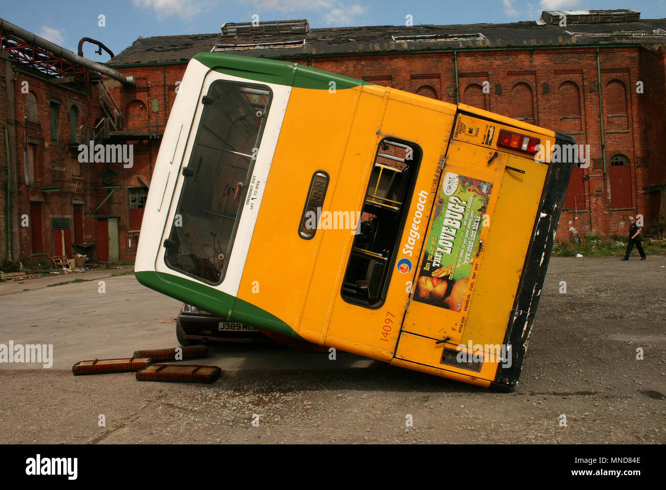 Crushed bus hi-res stock photography and images - Alamy